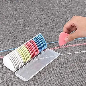 Tailors Chalk Triangle Tailor's Fabric Marker Chalk - Triangle Chalks for Tailoring, Sewing, Quilting, Crafting, Notions, Fabric Marking - Sewing Notions & Accessories (30 Pieces. Assorted Colors)