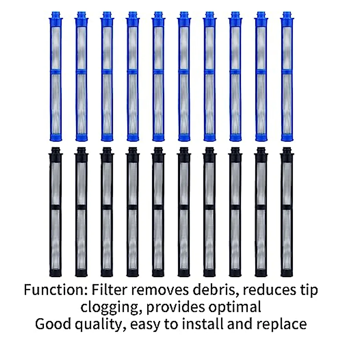 Airless Spray Gun Filter 287032 and 287033 Compatible with Suitable for Spray Gun Contractor II and FTx II Latex 60 Mesh 10pcs and 100 Mesh 10pcs(20 PCS)