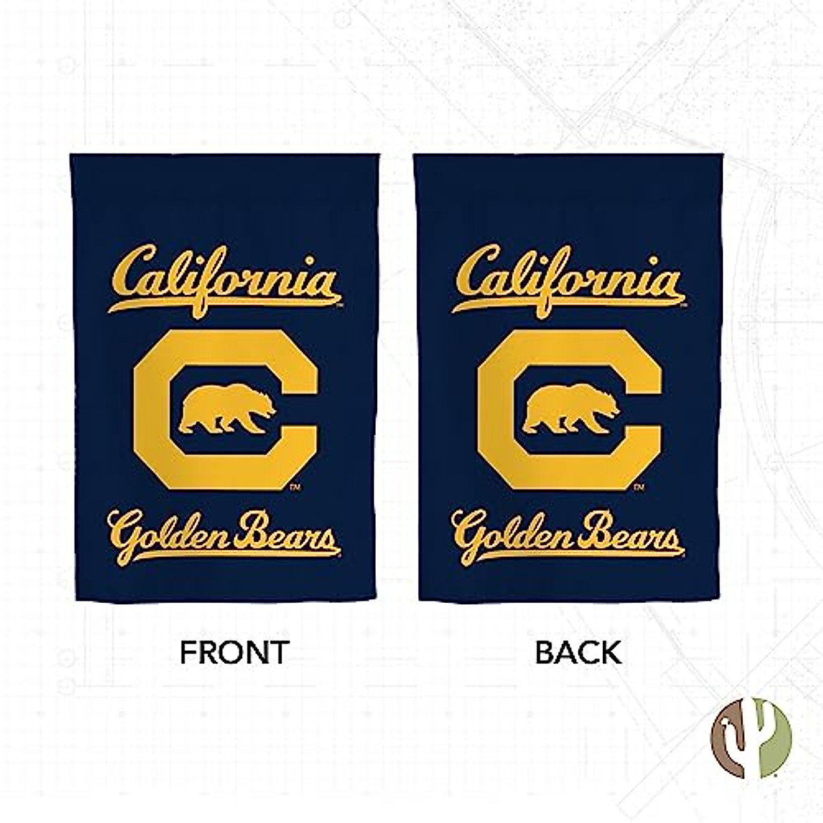University of California Berkeley Garden Flag Golden Bears Cal UC Banner 100% Polyester (Design H)