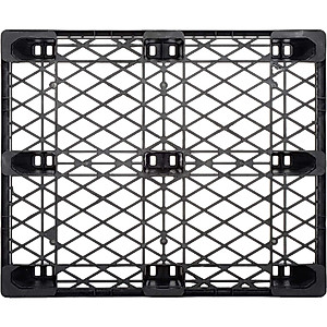 48x40 Plastic Nestable Shipping Pallet 2200 Lb. Capacity - Lot of 5
