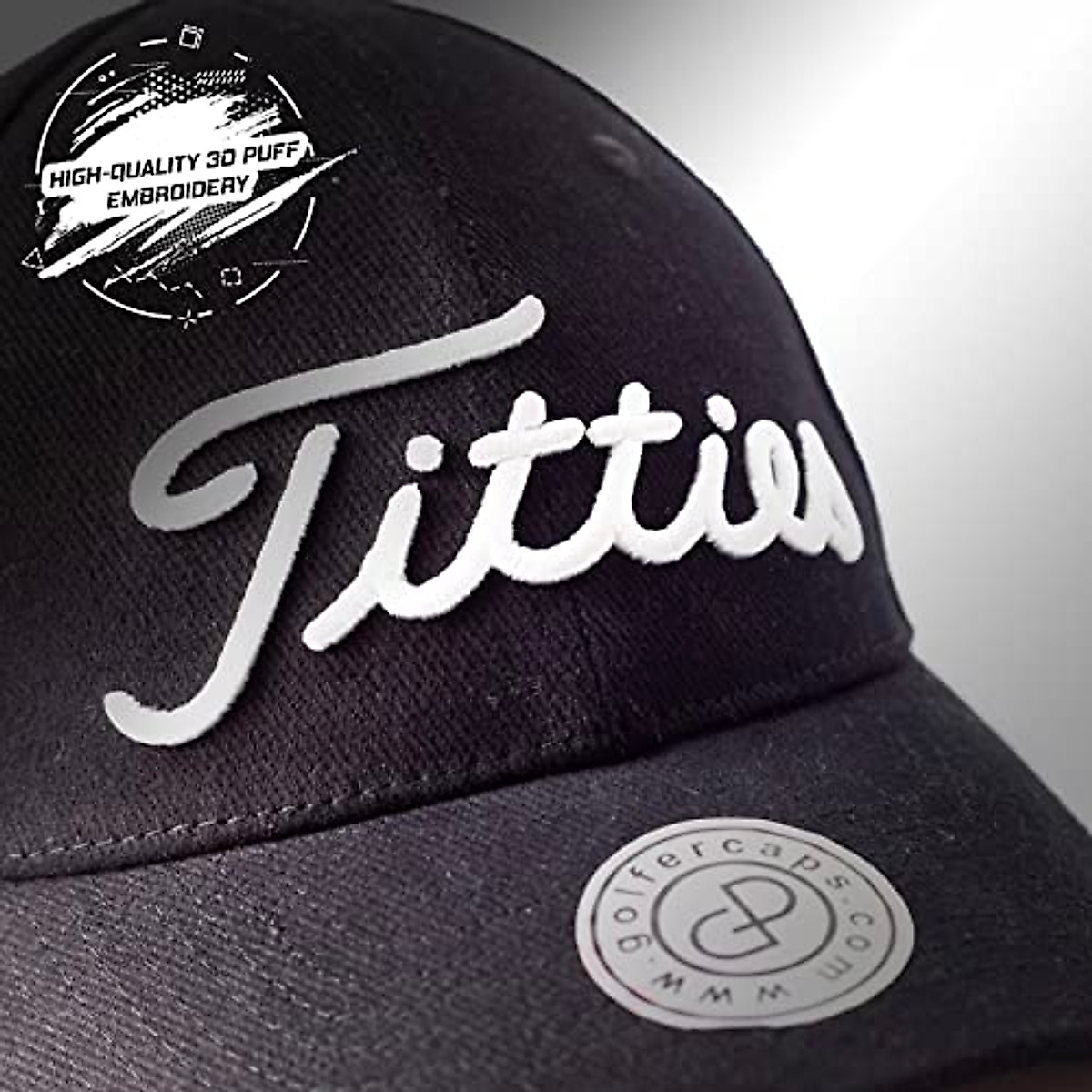 PowerGolf Original Titties Dad Cap – Classic Dad Hat with Adjustable Strapback
