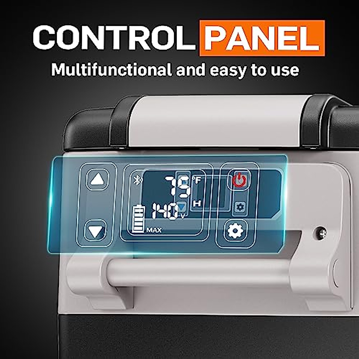 EUHOMY 12 Volt Car Refrigerator,59 Quart(55L) Car Fridge Electric Cooler APP Control,12V Refrigerator -4℉~68℉ with 12/24V DC & 110-240V AC, Portable Refrigerator for Camping, Travel, RV, Truck, Home.