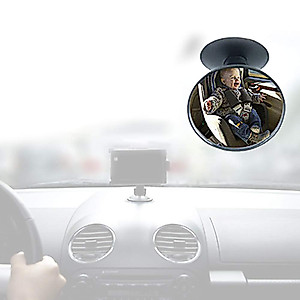 T-Rex Baby Car Mirror for Baby Car Seat View (3" Round)