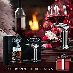 Cocktail Smoker kit with Torch-Cocktail Smoker kit-Whisky and Bourbon-Silver Black (No Butane)