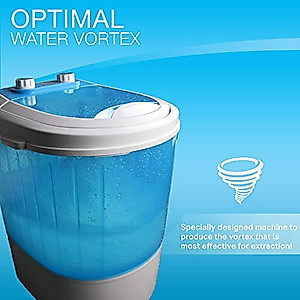 Bubble Magic 5 Gallon Washing Machine, Ice, Portable, Compact, Extractor for use with Bubble Bags, Herbal Extraction Kit, 130075 5 Gallon, Medium, Blue