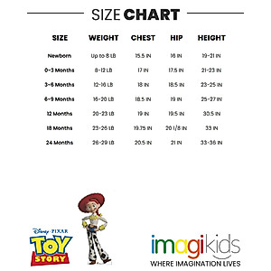 Disney Pixar Toy Story Bullseye Jessie Newborn Baby Girls Bodysuit Pants and Headband 3 Piece Outfit 6-9 Months