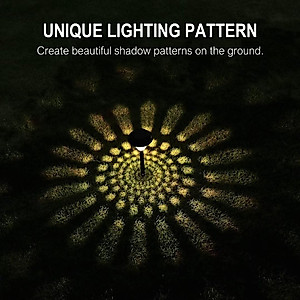 oditton Solar Landscape Lights, Solar Light, 1 Pack - Solar Spotlight, Solar Pathway Lights - Waterproof IP66, 3 Lighting Modes Super Bright LED for Outdoor Garden, Patio, and Backyard