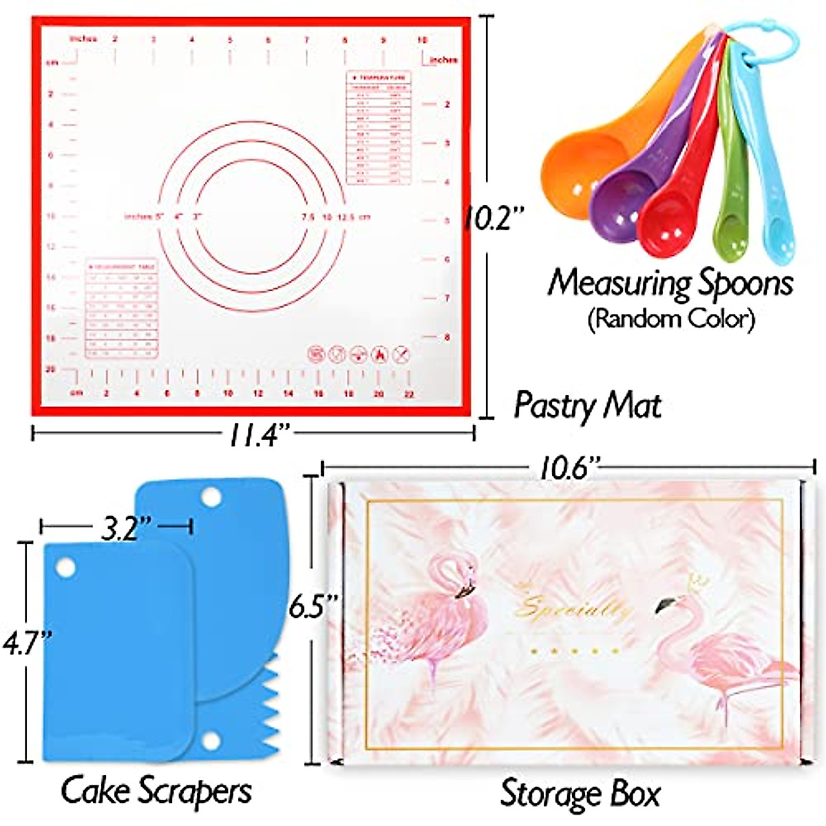 Shacoryze Kids Cooking and Baking Set 40 Pcs with Gift Box, Real Kitchen Utensils Kit for Children Toddlers Teens, Gift for Girls&Boys, Nonstick Rolling Pin Silicone Pastry Mat Cupcake Molds