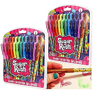Scentos Sugar Rush Candy Scented Gel Pens 24 Count (Series 2) - 2 Pack (48 Pens Total)