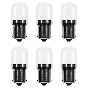 Makergroup 1141 BA15s Bayonet LED Bulbs 12V, Weatherproof 1156 S8 Landscape Light Bulb, 1W Warm White Color 2700K for RV and Outdoor Lighting Path Deck Lights Pack of 4