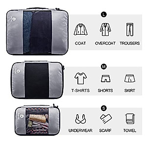 Dinictis Carry on Backpack Bundle | Travel Travel Packing Organizers Gifts for Men & Women