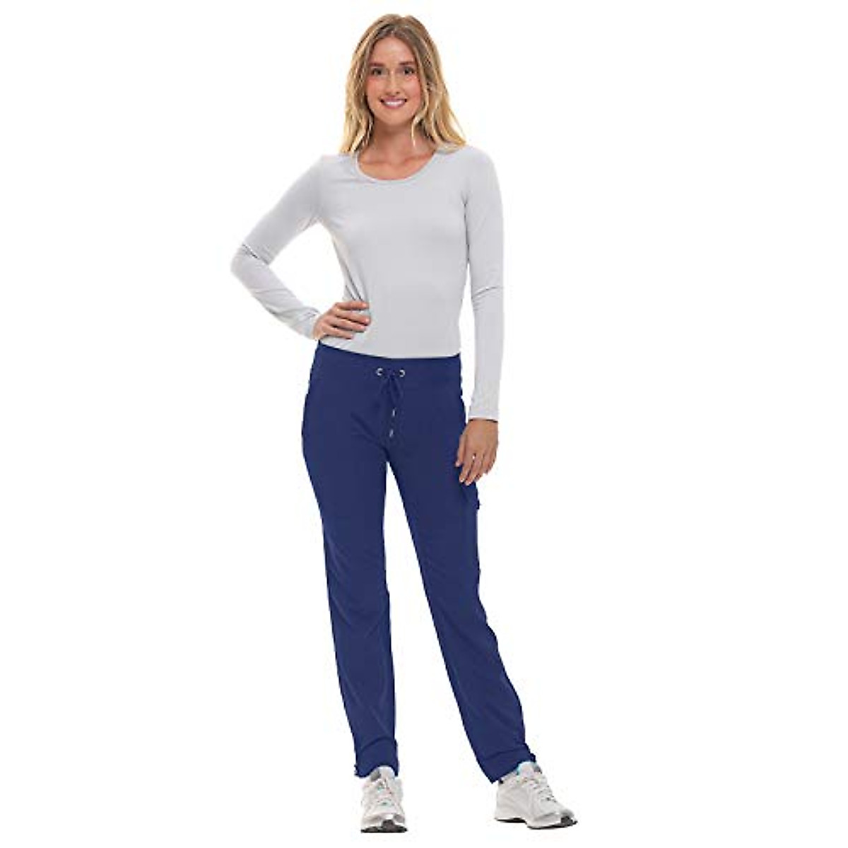 Healing Hands Jogger Scrubs for Women 7 Pocket HH360 Women’s 9154 Nikki Womens Joggers with Drawstring Navy L