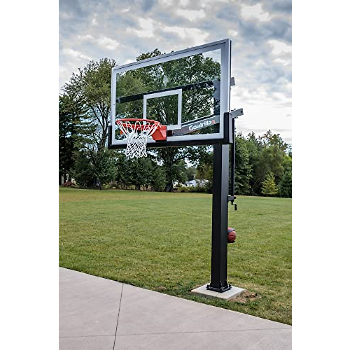 Silverback Basketball Holder Compatible with Men's, Women's, Youth Basketballs, Soccer Balls, Volleyballs, and Kickballs,Black