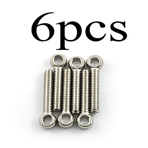 6pcs M6x30mm Eye Bolt Screw Lifting Ring Eye Bolts 304 Stainless Steel Axle Pin Split Pin Shaft Pin Dowel Bolt Ring Screw Loop Hole Bolt