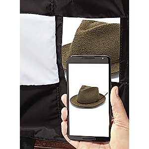 Amazon Basics Portable Foldable Photo Studio Box with LED Light - 25 x 30 x 25 Inches, 1 Count (Pack of 1)