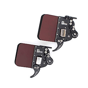 ZSHJG Archery Finger Tab Finger Guard Protector Saver LH RH for Recurve Bow Hunting Shooting Practice (Right Hand, L)