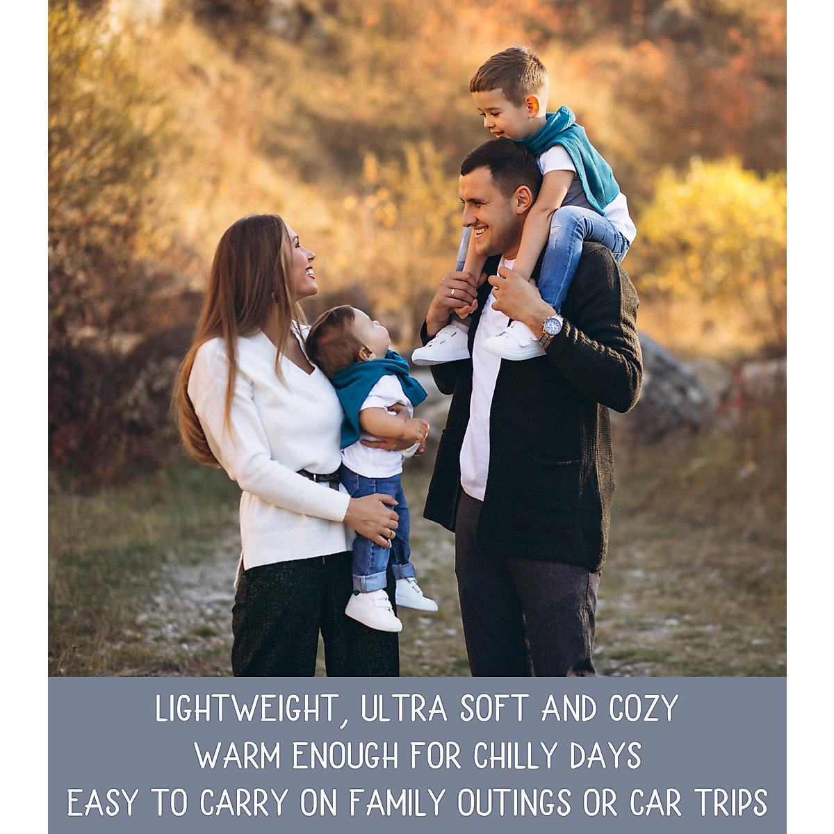 CarefreeTees Personalized Baby Name Blanket Monogrammed (Vine Monogram - Earthy 40" x 30")