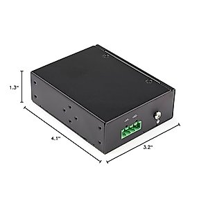StarTech.com Industrial 5 Port Gigabit PoE Switch - 30W - Power Over Ethernet Switch - Hardened GbE PoE+ Unmanaged Switch - Rugged High Power Gigabit Network Switch IP-30/-40 C to 75 C, TAA