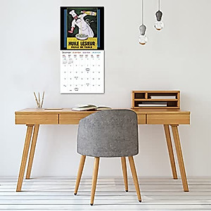 Bon Appétit 2023 Wall Calendar — Vintage Food Poster Art, 16-Month Cooking Calendar, 12" x 12"