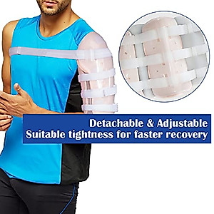 Sarmiento Brace - Humeral Shaft Fracture Splint Humeral Fracture Brace for Broken Upper Arm Shoulder Bicep Left/Right Arm Long-Bone Humerus Fracture for Men and Women (XL)