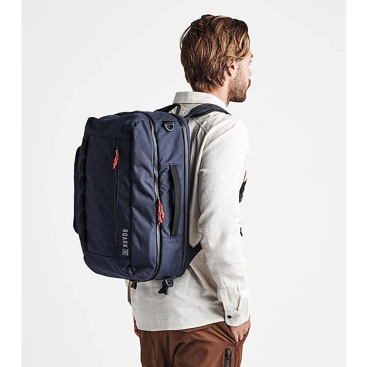 Roark 3 Day Fixer 35 L Backpack, Multi-Day Travel Pack with Laptop Storage, Blue