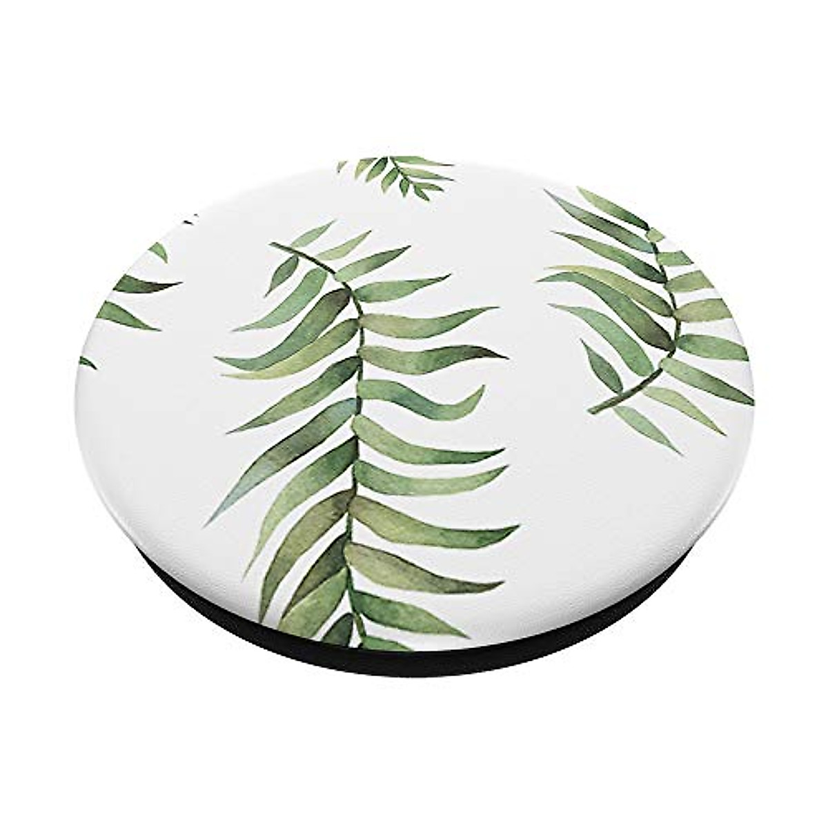 Green Watercolor Leaves Pop Socket PopSockets PopGrip: Swappable Grip for Phones & Tablets