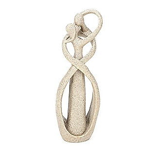 Sandstone Sculpture,Handmade Sandstone Kiss Lovers Couple Statue Sculpture Carved Figurine Art Craft Decoration,for Home, Office and Studio Decoration