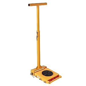 Heavy Duty Machine Dolly Skate, Machinery Roller Mover with Steering Handle, 8T 17600lbs Machine Moving Skates Industrial Machinery Mover Rotating Roller (15t 33000lbs)