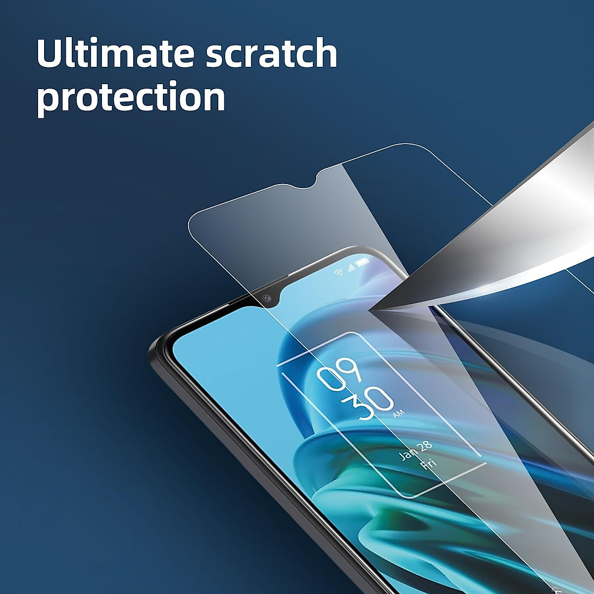 NEW'C [3 Pack] Designed for TCL 30 XE 5G Screen Protector Tempered Glass, Bubble Free, Ultra Resistant