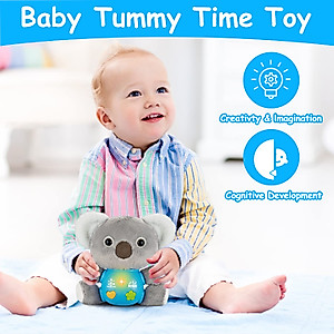 3 in 1 Koala Plush Baby Musical Toy Star Projector Light Up Baby Toys 0 3 6 8 9 12 18 Month Newborn Infant Toy 0-6 Stuffed Animal for Girl Boy Sensory Developmental Toddler 1 2 Year Old