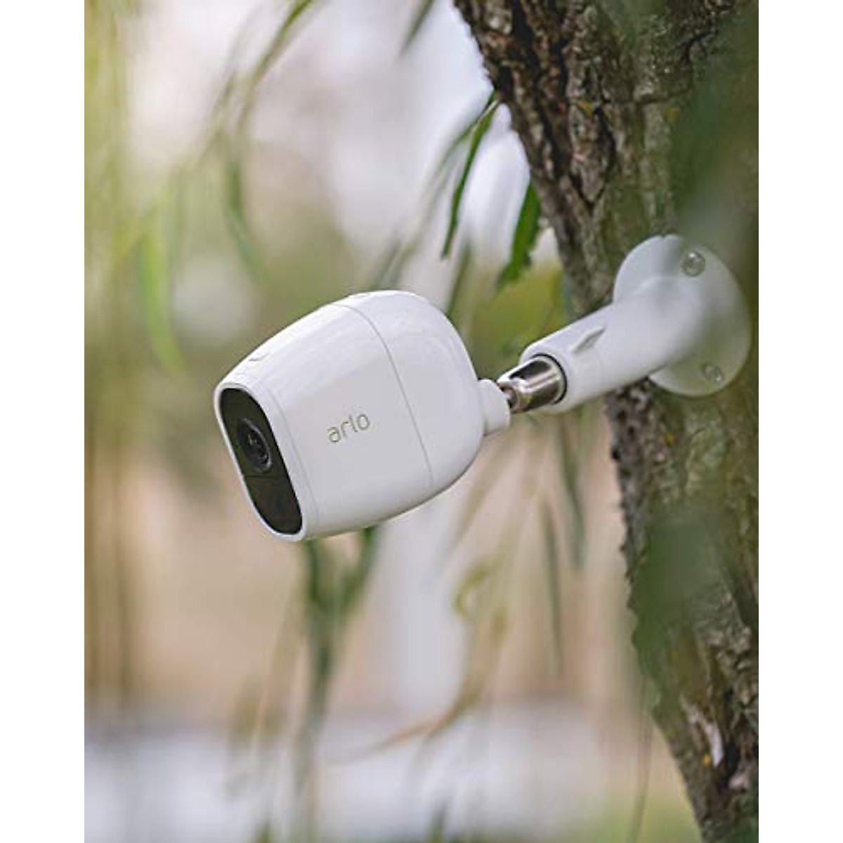 Arlo Pro 2 VMC4030P-100NAR Wireless Home Security Camera, Rechargeable, Night Vision, Indoor/Outdoor, 1080p, 2-Way Audio, Wall Mount, Add-On Camera, White (Renewed)