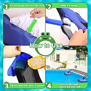 AOYEVGS Pool Ramp for Animals to Escape, Pool Animal Critter Saving Escape Ramp for Pool, Pool Frog Saver, Saving Critters, Frogs, Mices, Lizards, Ducks, Birds (1-Pack, Blue)