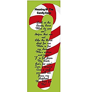 Meaning Of The Candy Cane Christmas Bookmarks For Kids Bulk (100 Count)