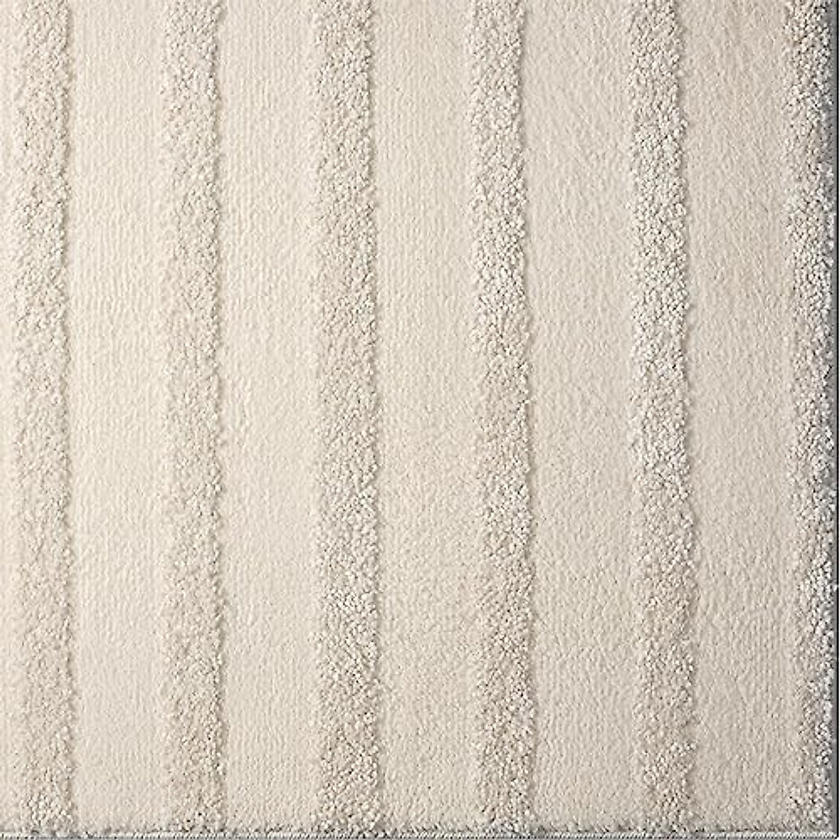 LUXE WEAVERS Modern Geometric White Cream 2x7 Area Rug