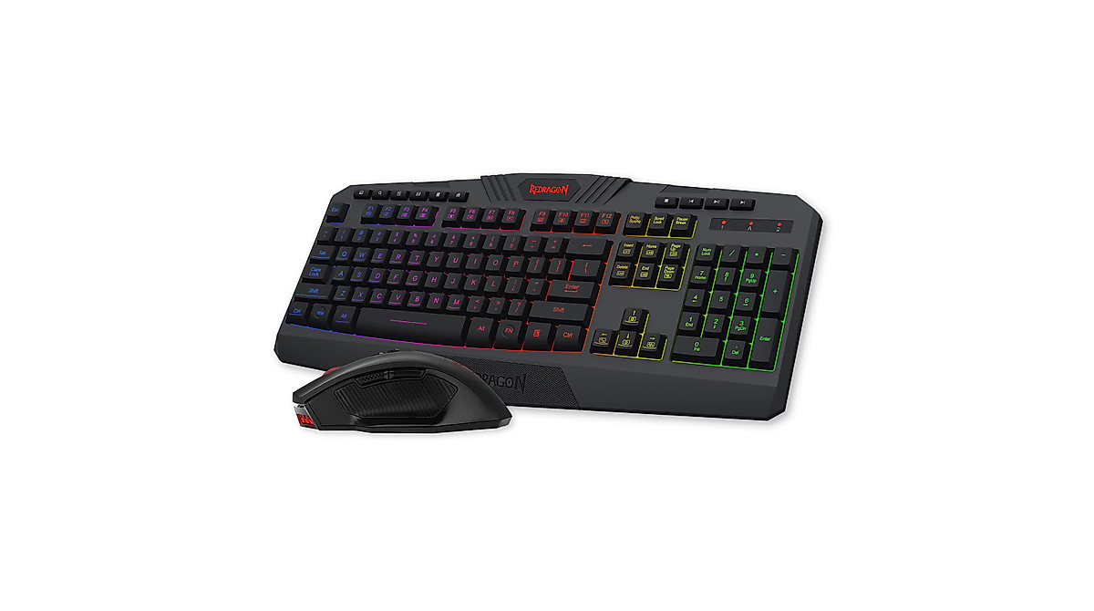 Redragon S101 Wireless Gaming Keyboard & Mouse Combo | RGB Backlit