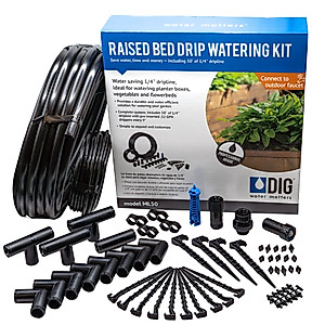 DIG ML50 Raised Vegetable Bed Drip Watering Kit - Efficient Irrigation System for Home Gardening, Easy Installation, Complete Kit