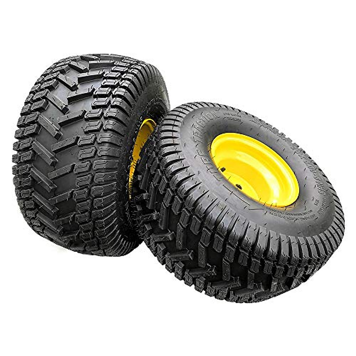 Turf Traction 20x8.00-8 Rear Tire Assembly Replacements for John Deere Riding Mowers, Set of 2