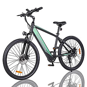 GELEISEN Electric Bike Adult, 26" 350W Ebike Electric Mountain Bike with 36V/10Ah Removable Battery, 5 Level Pedal Assist, LCD Display with USB, Shimano Rear 7 Speed Gears[Gifts for Men Women]