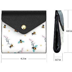 Rose Lake Women Wallet (5 Pack) Bifold Pocket Change Purse RFID Blocking Pouch with Snaps Closure Gifts for Girls (Mult Color-5 Pcs)