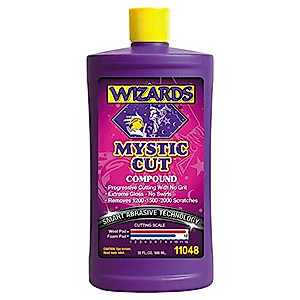 Wizards Buffing Liquid - Cutting Compounds & Polish Machine Glaze (32 oz, Mystic Cut Compound)