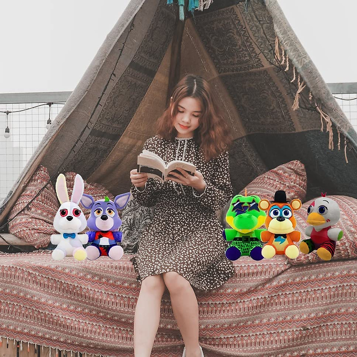 Mokorety Five Nights at Freddy's Plushies，Five Nights at Freddy's Plush，FNAF Plushies，Gift for FNAF Plush Game Fans (c03)