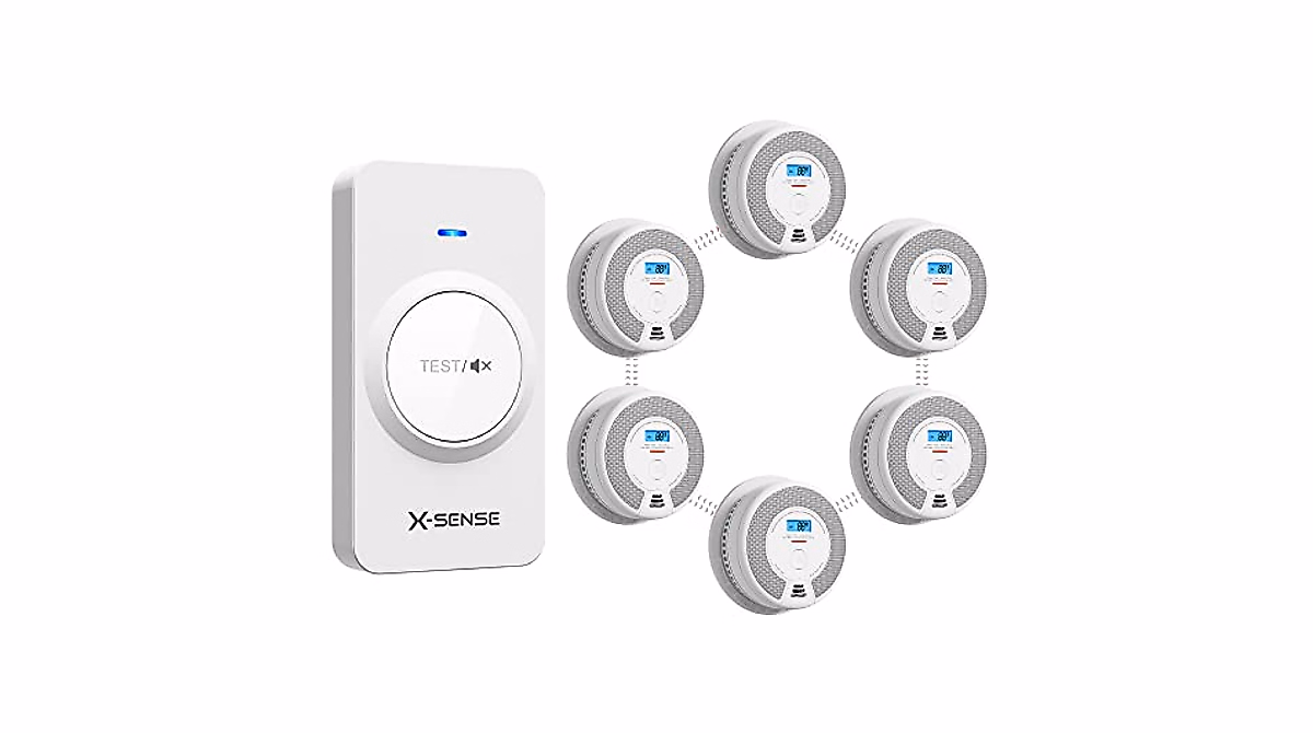 X-Sense Wireless Smoke & CO Alarms - 6-Pack with Remote