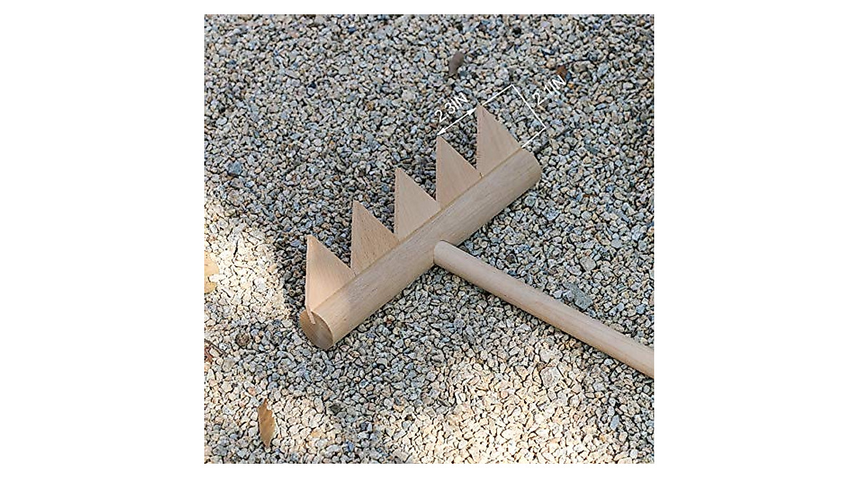 Create Your Zen Garden: Large 48" Oak Sand Rake