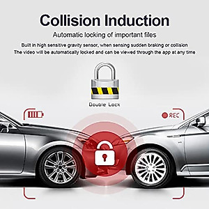 Cam WiFi HD Car Cam - Front Camera - for Cars Dashboard Camera Recorder - with Super Night Vision & 150° Wide Angle - Loop Recording - Build in Wi-Fi & APP Control - Include Batteries/2190