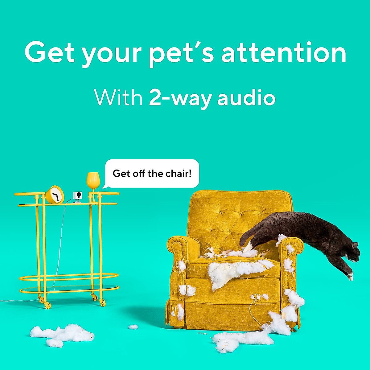 Wyze Cam V2 Pet Monitoring Camera Indoor Security Camera for Dogs & Cats Nursery Elderly Baby Monitor, Compatible with Alexa & Google Home IFTTT,1080p,Audio and Motion