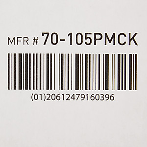 McKesson Premium Microscope Slides, Frosted, Float Glass, Beveled Edges, 25 mm x 75 mm x 1 mm, 72 Count