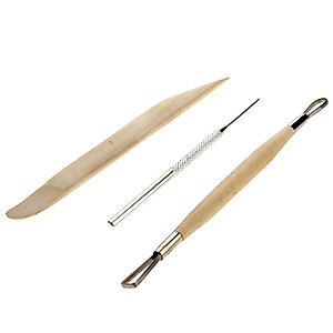 8pcs Ceramic Clay Tools Set, Pottery & Polymer Clay Tools Kits, Wooden Sculpting Clay Tools Combinations for Pottery Modeling, Smoothing.