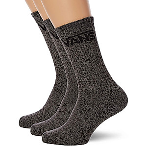 Vans | Classic Crew-Socks | Black-Heather, Large (9.5-13) Men's.