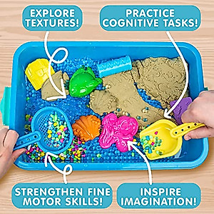 Made By Me Explore + Create Sea Life Sensory Bin, Fun Bins for Toddlers 1-3, All-in-One Tactile Toys, Learn Through Play Unique Fine Motor Toys & FIN-Tastic Experience