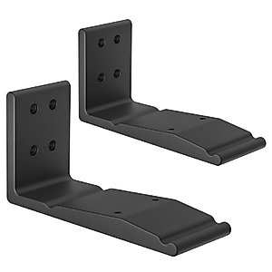 Heavy-Duty Metal Speaker Mount for Sonos Era 300 Wall Mount Bracket - Space Saving Speaker Wall Mount Shelf Compatible with Sonos Era 300 Mount for Better Sound, 2 Pack, Black